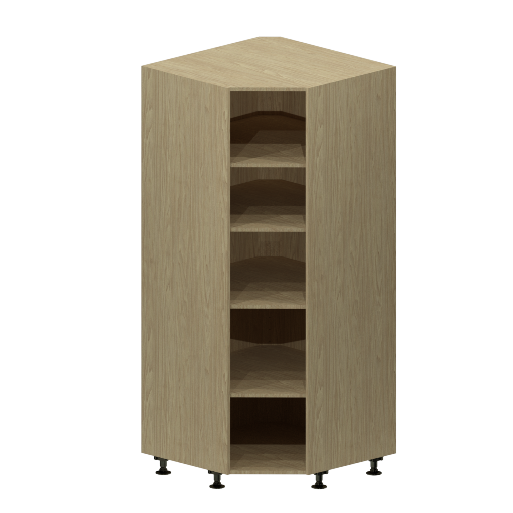 Angled Corner Open Tall | Cabinet Solutions